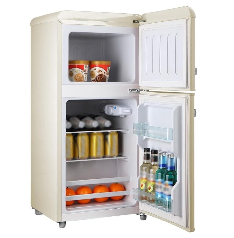 Mini Frigorifero doppia porta VINTAGE con freezer 100 litri – Minifrigo Bar